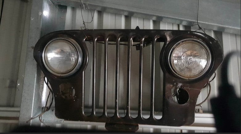 Grill Jeep CJ7 CJ5 CJ6 CJ8 Black with Lights — Jeep City Vintage 4x4